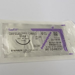 Suture : SAFIL VIOLET AGO TRIANGOLARE USP 0 . 3,5 EP